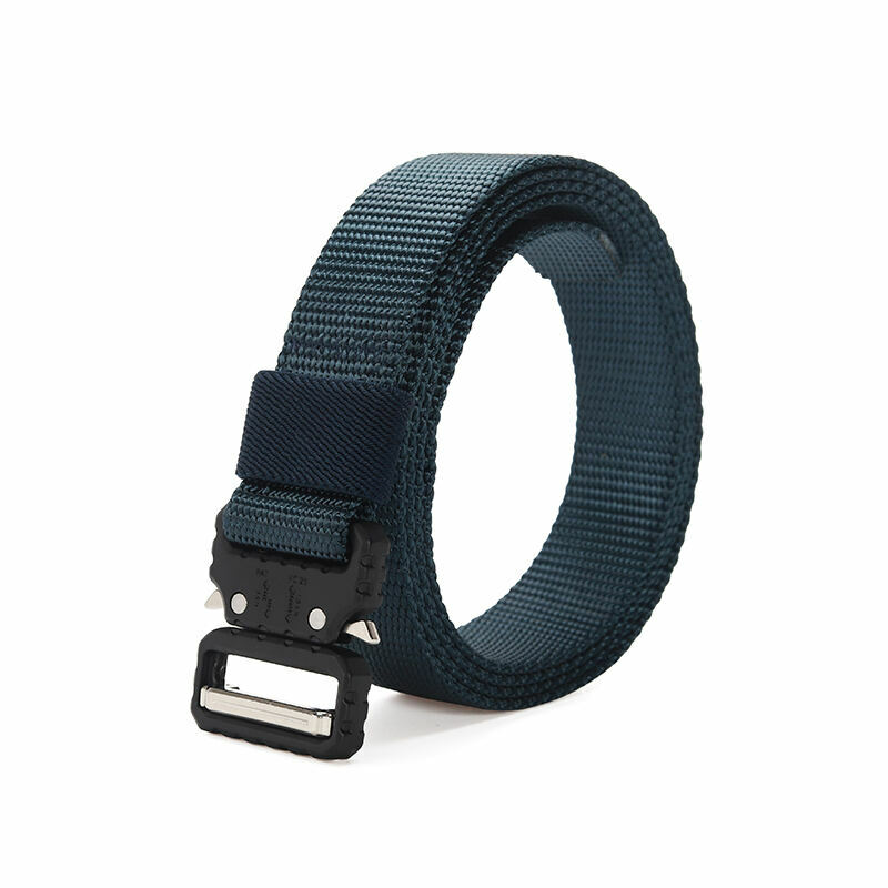 1 inch Wide Men's Belt with Metal Buckle Light Weight Nylon Skinny Belt ...