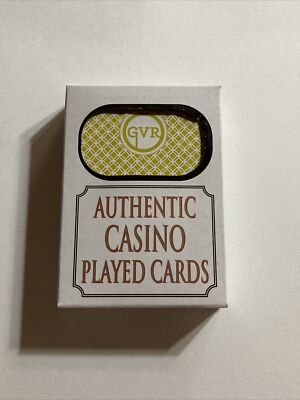 GVR Casino Playing Cards Yellow Played Deck Las Vegas Nevada | eBay