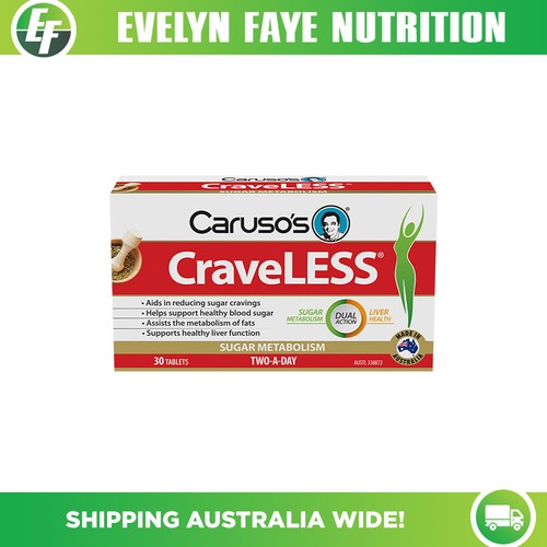 CARUSO'S NATURAL HEALTH CraveLESS - 30 tablets | Sugar Metabolism ...