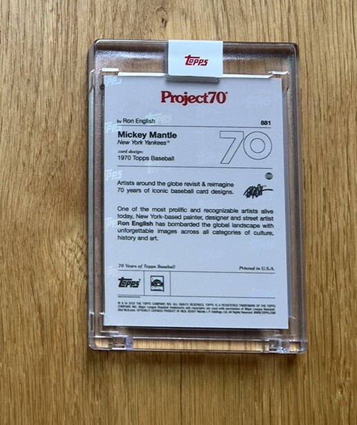 2021 Topps Project 70 Card #881 Mickey Mantle 1970 by Ron English | eBay