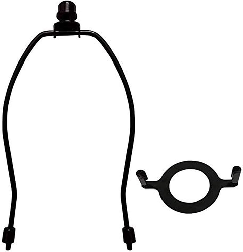 8" Lamp Shade Harp Holder and E26 Light Base UNO Fitter Adapter ...