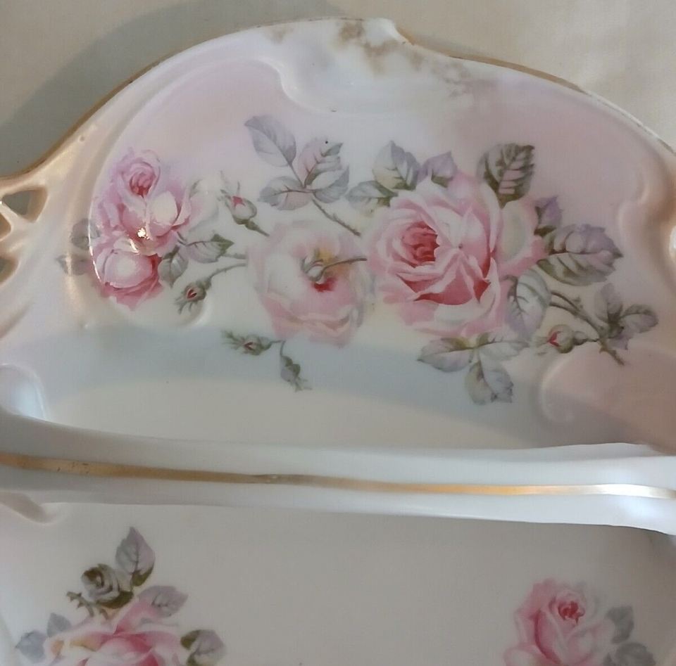 IPF Germany 1903-1930 Hand Painted Porcelain Dish With Handle 5.77"x5 ...