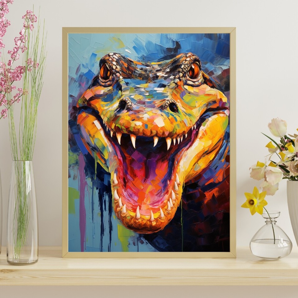 Face of Alligator Jigsaw Puzzle 300/500/1000 Piece | eBay UK