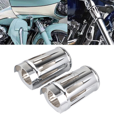 Fork Boot Slider Cover Cow Bell For Harley Electra Road Street Glide ...