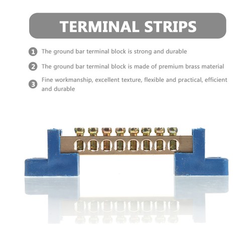16 pcs Distribution Terminal Bus Bar 8 Holes Distribution Box Wiring ...