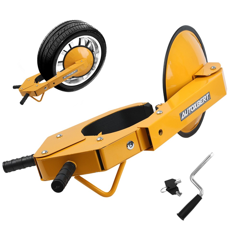 Wheel Lock Clamp Boot Heavy Duty Trailer Steel Car Truck Anti-Theft ...