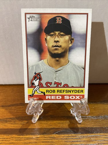 2025 Topps Heritage #213 Rob Refsnyder Boston Red Sox | eBay