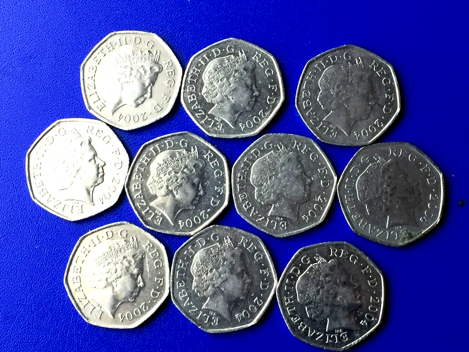 ENGLAND 10 X .50 PENCE Rare - 2004 Olympic Football Coin. | eBay
