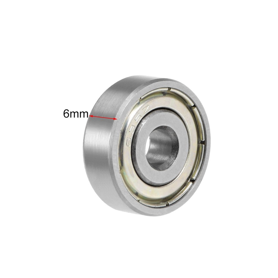 635ZZ Deep Groove Ball Bearing 5x19x6mm Double Shielded Chrome Bearings ...