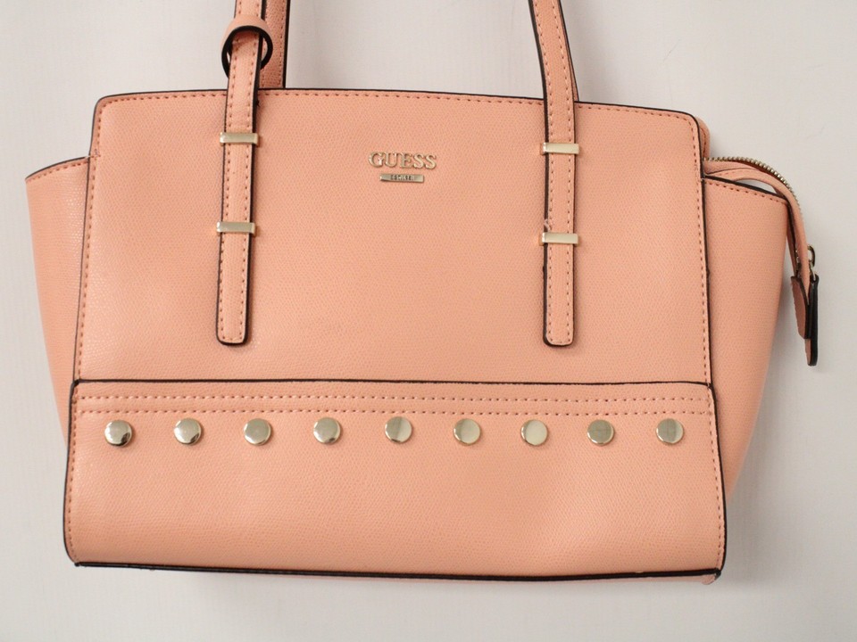 Ladies GUESS Light Pink Faux Leather Handbag Shoulder Bag G39 | eBay UK