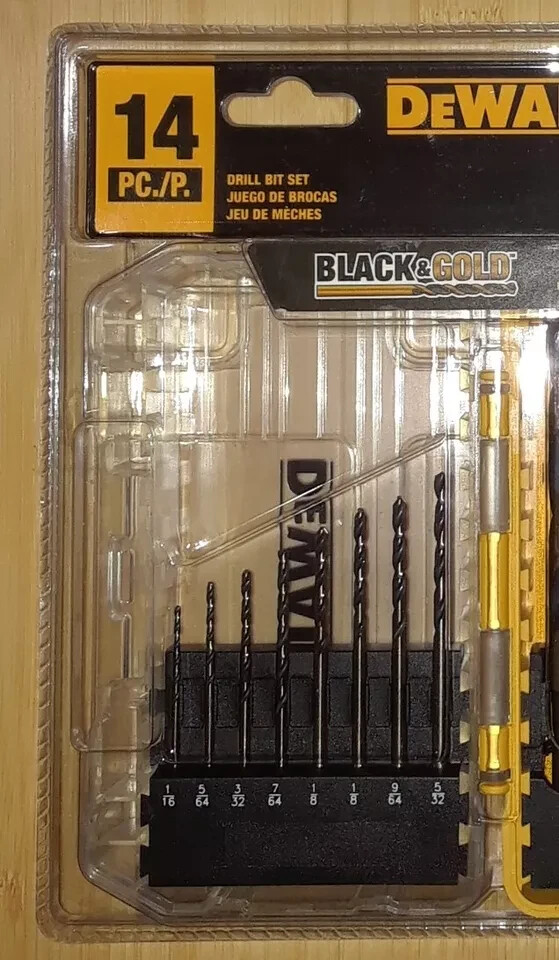 DeWalt 14-Piece (Black and Gold) DRILL BIT SET | eBay