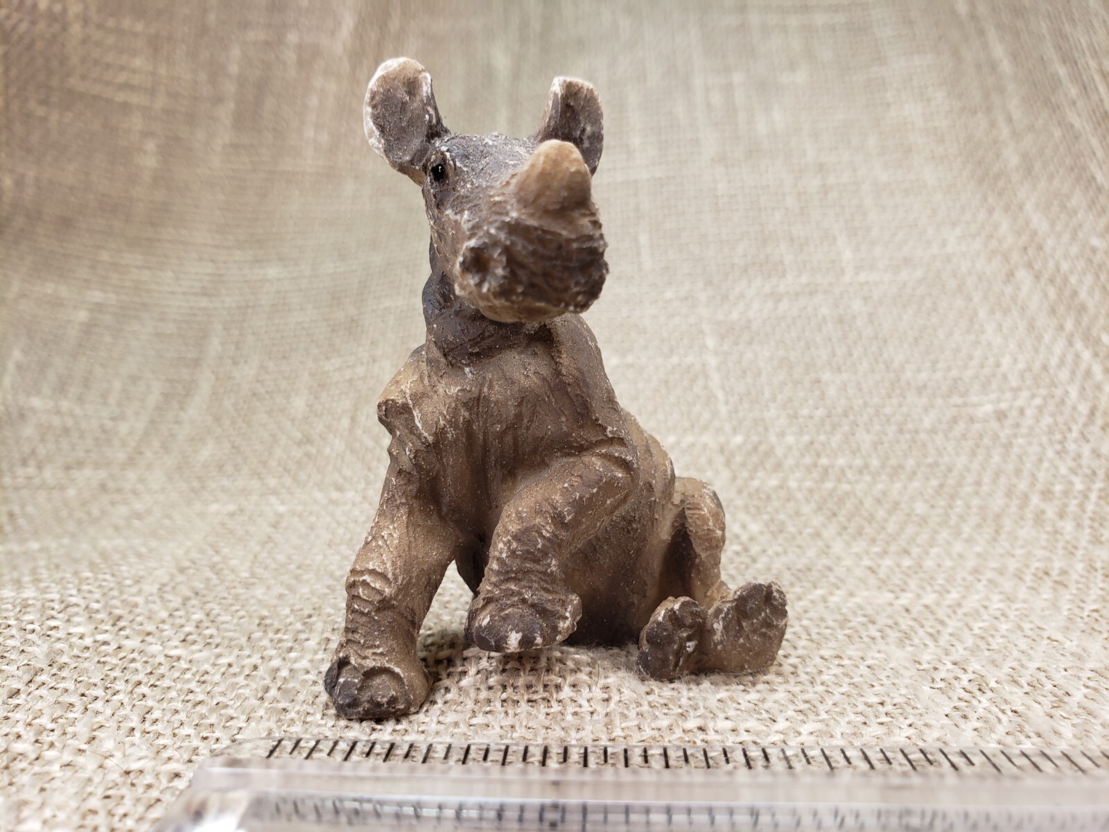 RARE 1990 Stone Critters Baby Rhino UDC United Design Figurine | eBay