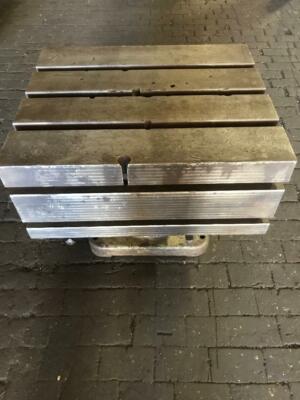 RADIAL ARM DRILL T-SLOT BOX TABLE ROTATING TILTING 24 X 20 TOP | eBay