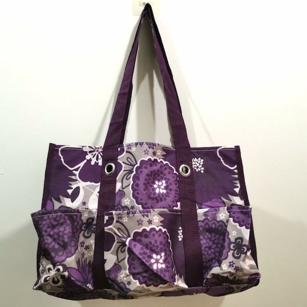 Thirty One Organizing Utility tote 31 gift Shoulder Bag Plum Awesome ...
