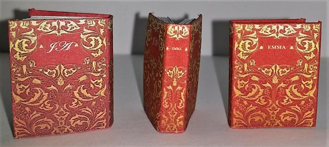 1:12 SCALE MINIATURE BOOK EMMA ILLUSTRATED JANE AUSTEN DOLLHOUSE | eBay