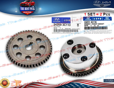 ⭐GENUINE⭐Set of CVVT Cam Gear for 06-12 Azera Veracruz Amanti Sedona ...
