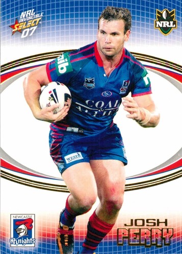 Nouveau 2007 NEWCASTLE KNIGHTS NRL Carte JOSH PERRY | eBay