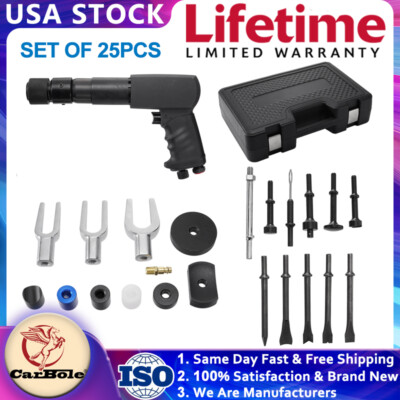25 Piece Air Hammer Tool Plus Kit Multi-functional Pneumatic Hammer ...