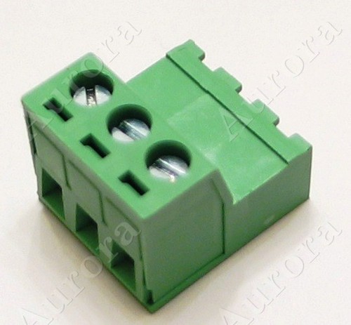 3 Pin - 5mm : Female & Male Connector Plug Pair / Terminal Block Mating ...