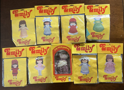 Vintage 1978 Joan Walsh Anglund Emily Rag Doll w/ 8 Outfits Complete ...