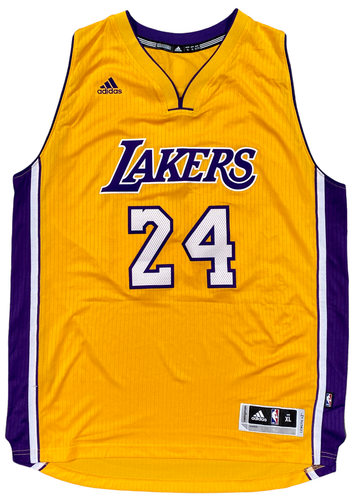 Kobe Bryant "Mamba Out" Signed #24 Authentic Los Angeles Lakers Jersey ...