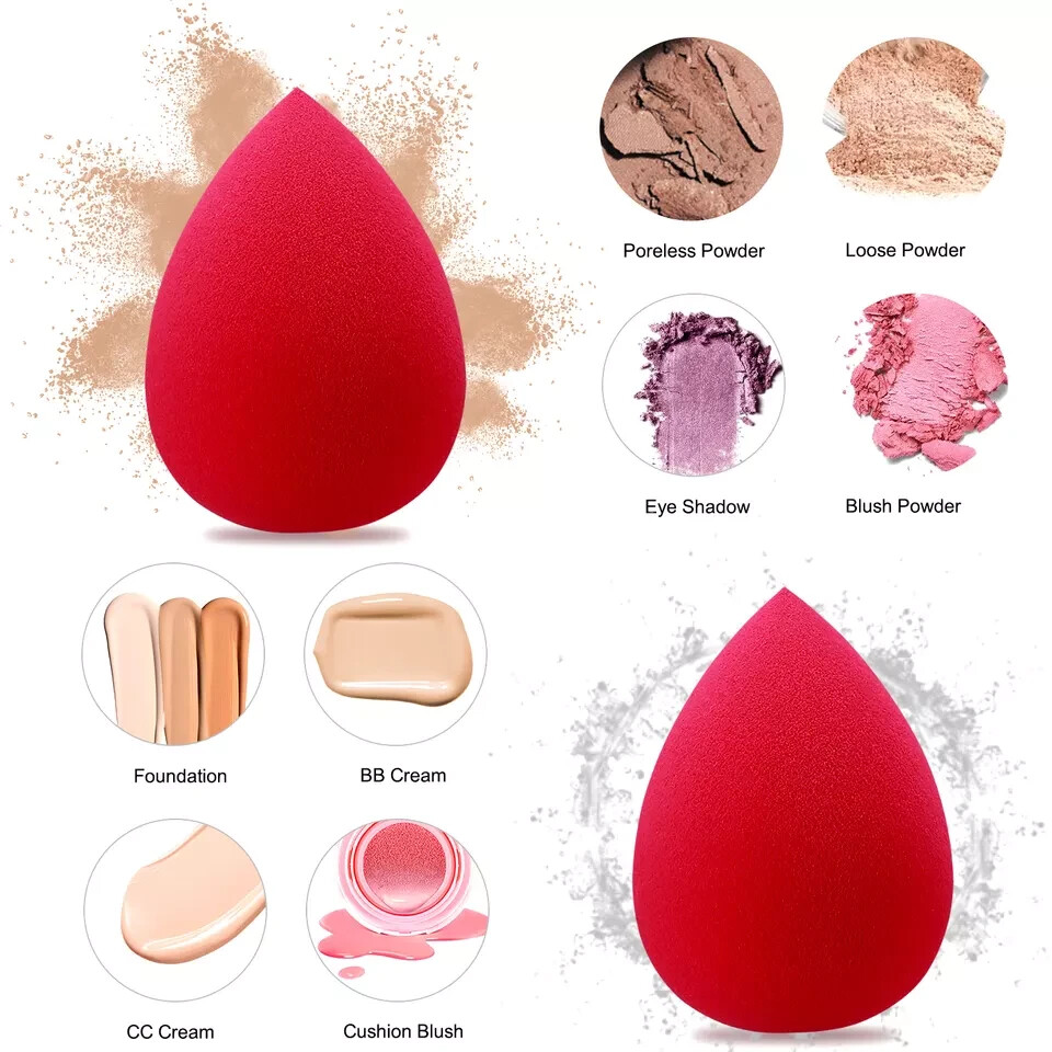 5 Pack Beauty Makeup Applicator Foundation Blender Buffer Sponge ...