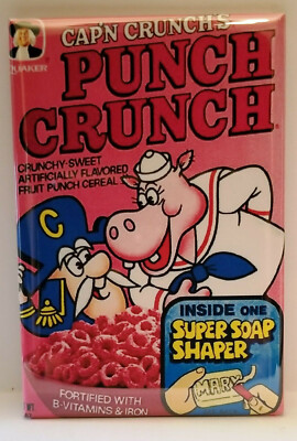 Cap'n Crunch Punch Crunch MAGNET Vintage Cereal Box 2"x3" Fridge or ...