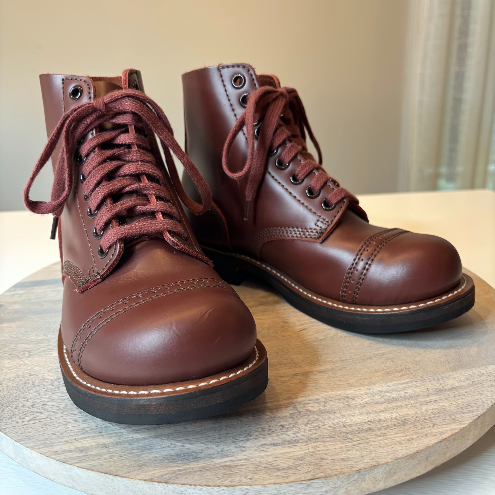 US Army Leather Combat Boots WWII Repro Goodyear Welt… - Gem