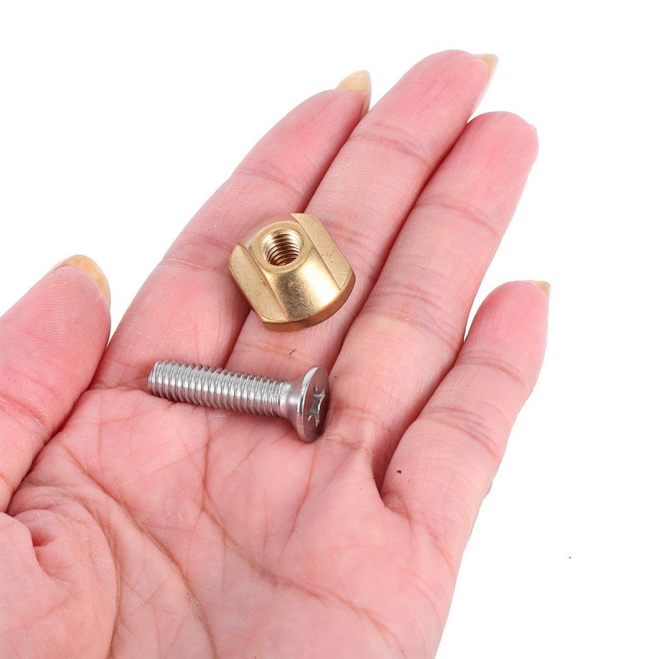 4 Sets Screw Fitting Small Machine Screws Metal Floating Nut Wing ...