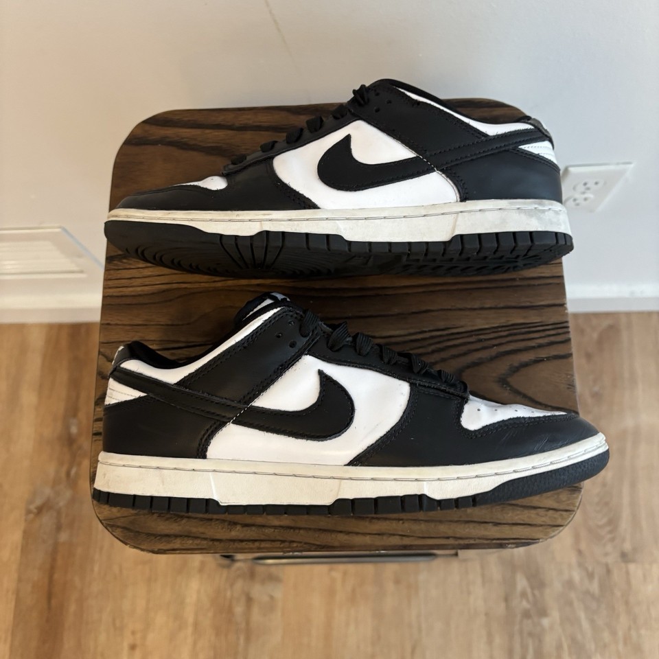 Size 8 - Nike Dunk Low '08 Panda Black White | eBay