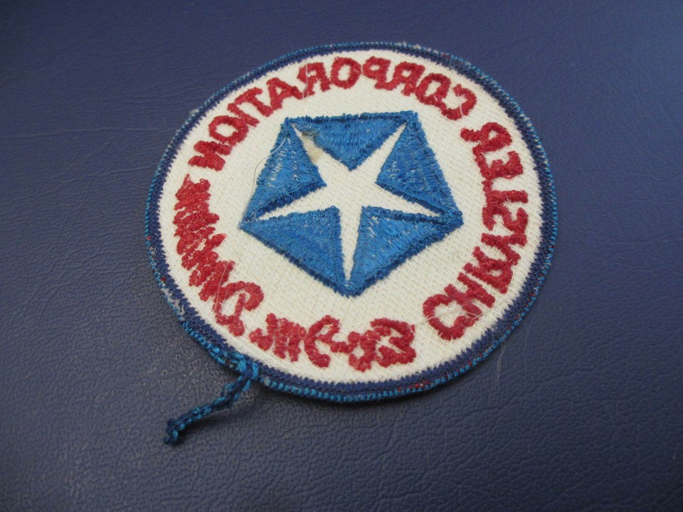 VINTAGE CHRYSLER CORPORATION 3" PATCH * | eBay