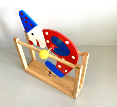 rolling clown - children toy - hand made | eBay