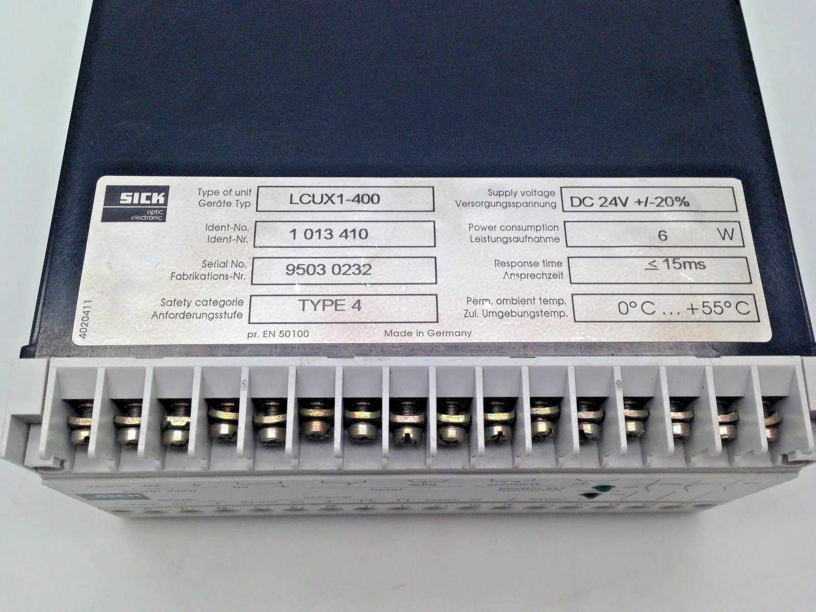 SICK LCUX1-400 1013410 Safety Interface Module 24V DC made in Germany ...