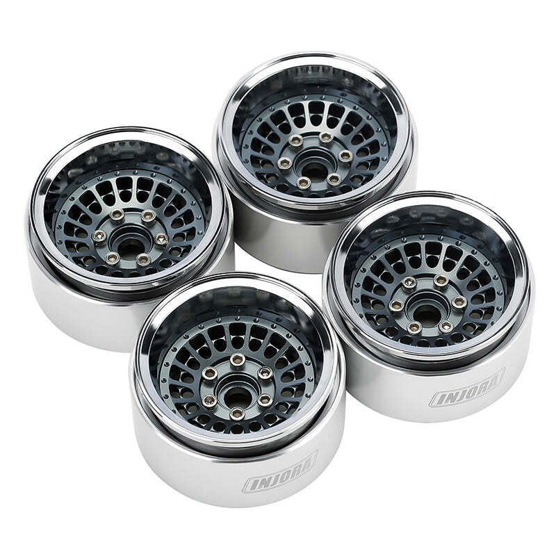 INJORA Offset -10mm CNC 1.9" Beadlock Wheel Rims for SCX10 Pro TRX4 VS4 ...