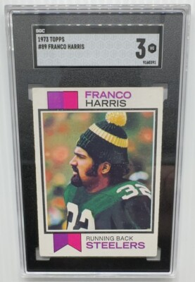 1973 Topps Franco Harris Rookie Card RC #89 SGC 3 (91) | eBay