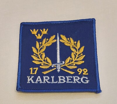 SWEDEN MILITARY MILITARY ACADEMY KARLBERG MHS K PATCH | eBay