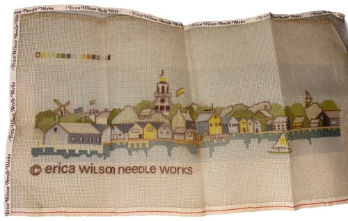 Vtg Erica Wilson NEEDLEWORKS/TAPESTRY/NEEDLEPOINT Hand-Painted Canvas ...