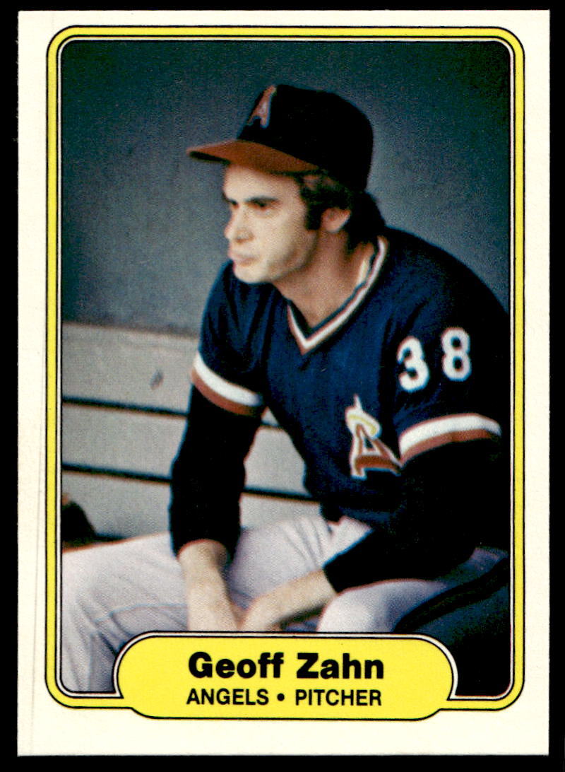 1982 Fleer 474 Geoff Zahn California Angels Baseball Card | eBay
