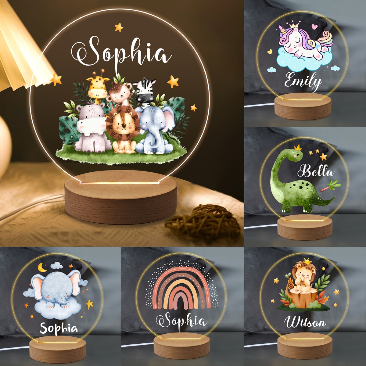 Personalized Night Lights With Name Customized Night Light