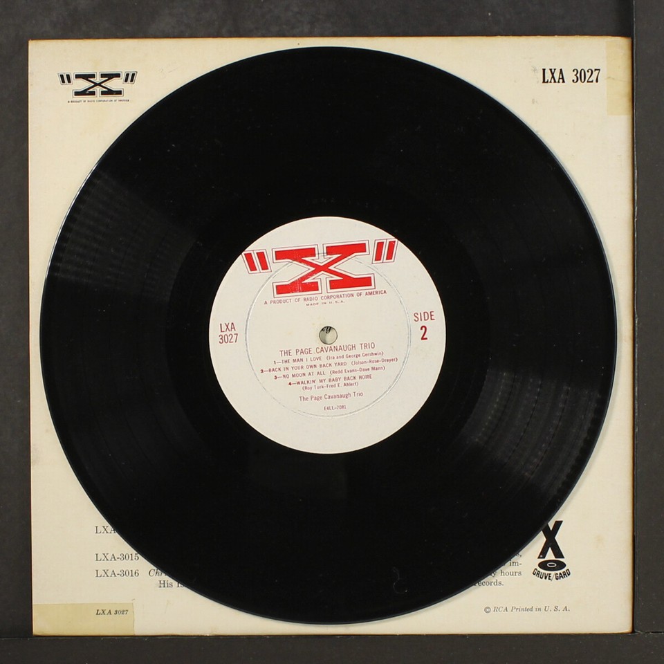 page cavanaugh trio: trio X 12" LP 33 RPM | eBay