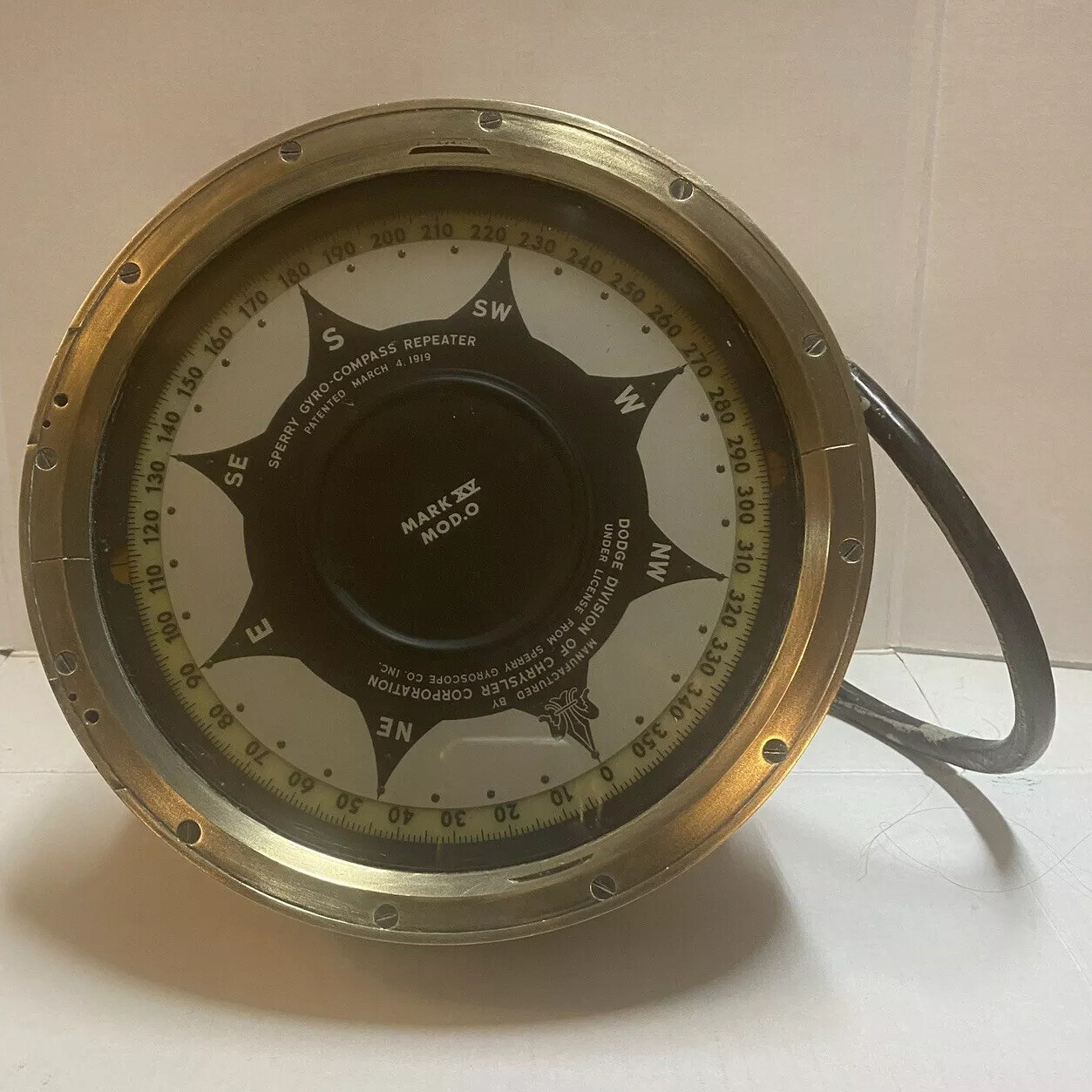 Antique Sperry Gyro Compass Repeater Mark XV Mod 0 Dodge Division ...