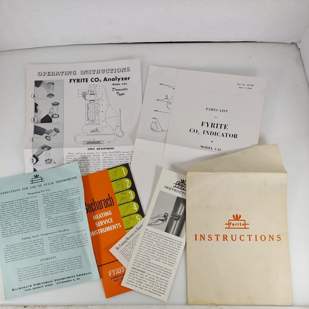 Bacharach Repair Kit For Fyrite CO2 And O2 Gas Analyzers, 50% OFF