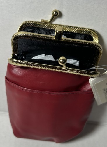 NEW cigarette case/Pouch faux leather kiss lock double compartment REG ...