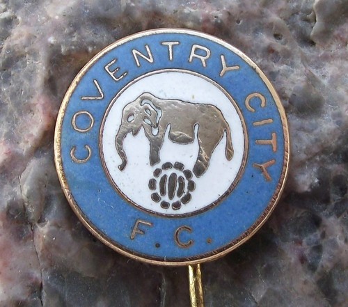 Vintage Coventry City FC Football Club CCFC Supporter Soccer Crest Pin ...