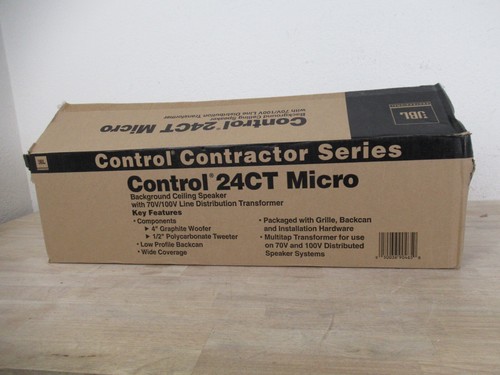 JBL Control 24CT Micro Background Ceiling Speaker Pair 70V/100V UNUSED ...