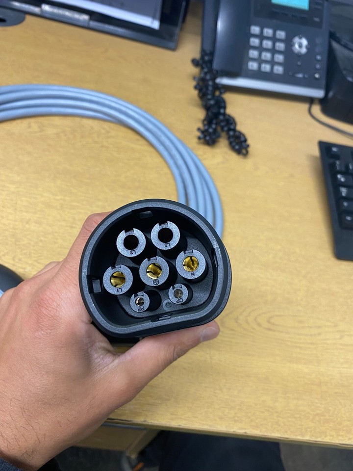 Genuine 5m Type 2 to Type 2 Mode 3 EV Charging Cable 20Amp/250V ...