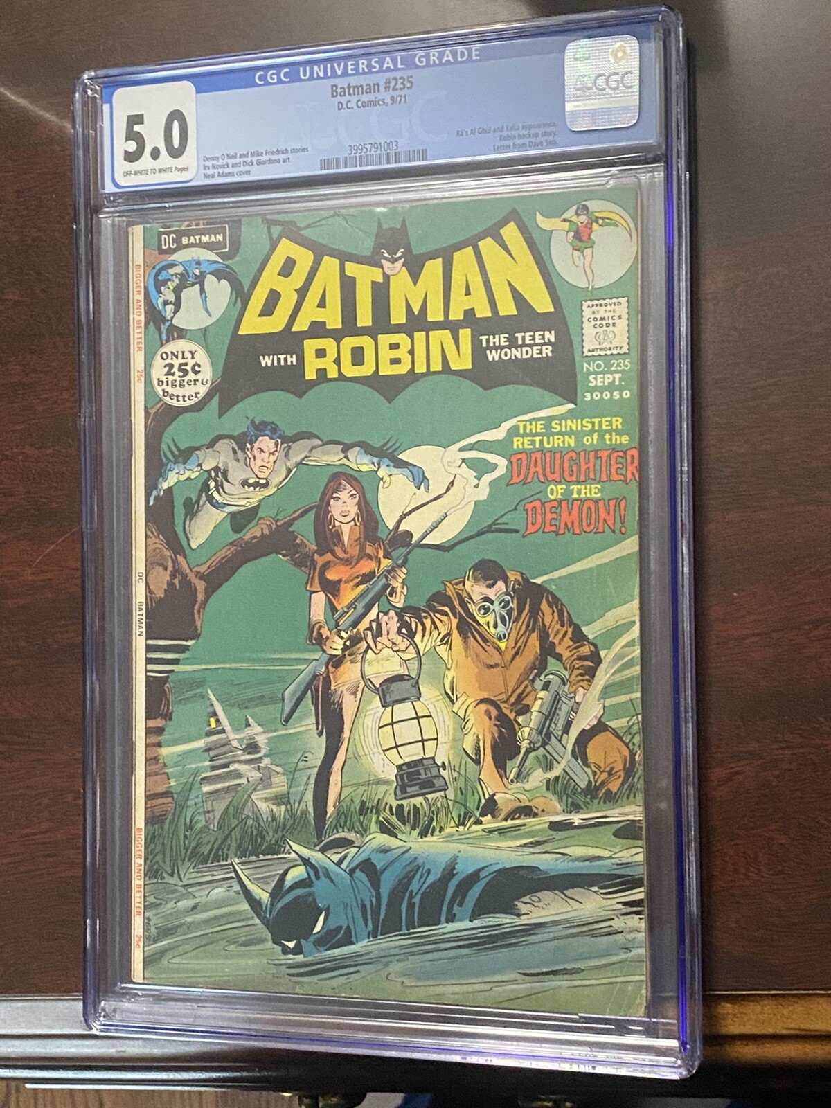 Batman #235 CGC 5.0 2nd Appearance of Ra's Al Ghul Robin Talia Neal ...
