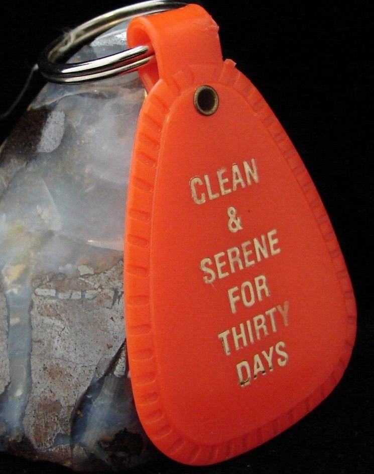 NARCOTICS ANONYMOUS NA ORANGE KEY TAG 30 DAYS medallion Chip Token ...