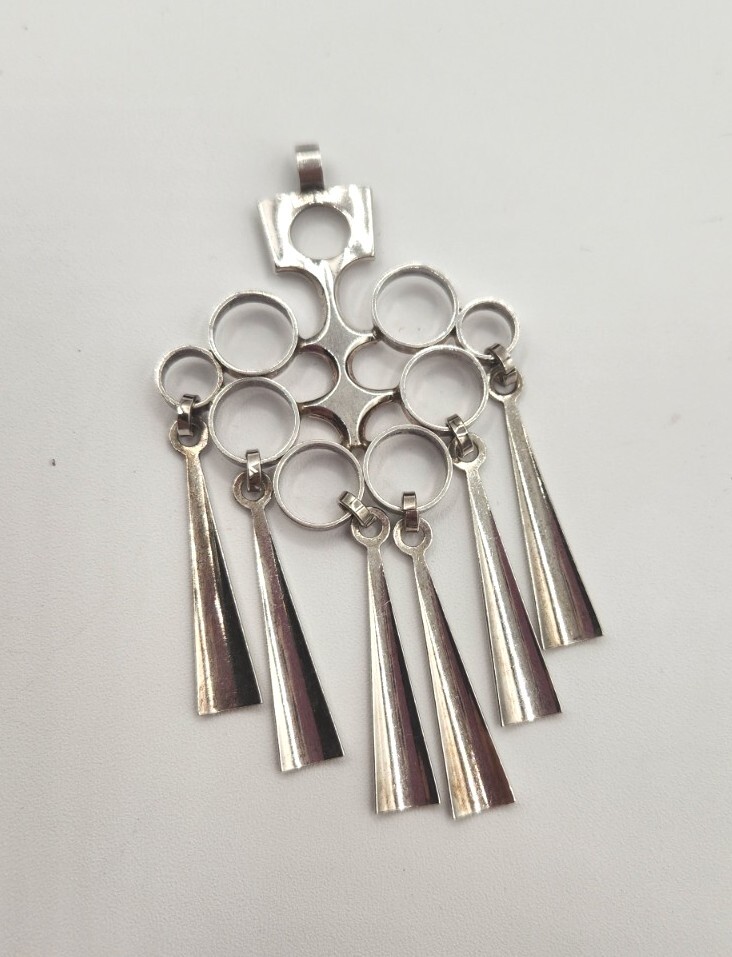 Vintage David Andersen Pendant Modernist Sterling Sil… - Gem