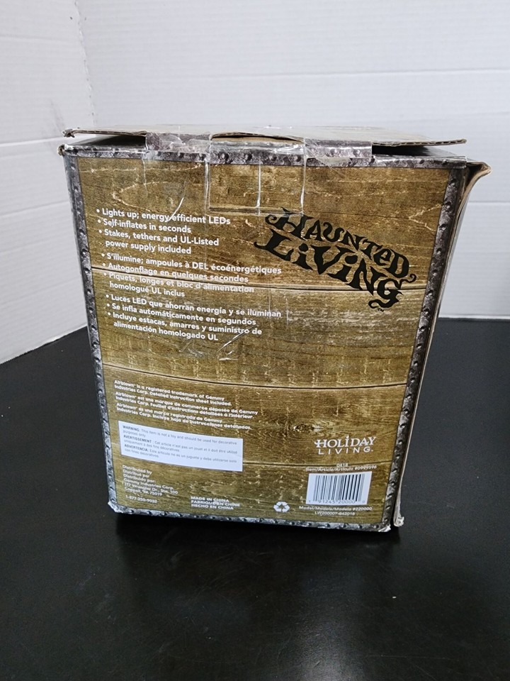 Gemmy Halloween 7.5 ft Lighted Purple Dragon Airblown Inflatable New ...